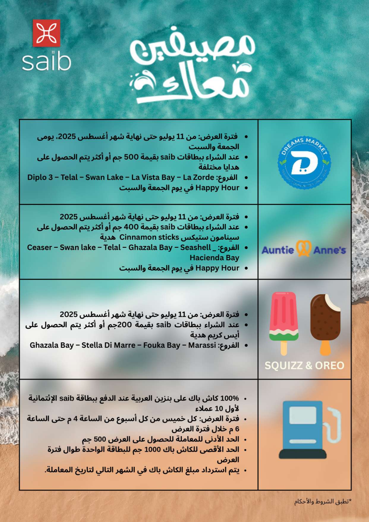 بنك saib يتيح 100% كاش باك في محطات البنزين